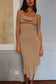 EMELINE DRESS - BROWN SUGAR