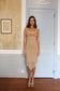EMELINE DRESS - BROWN SUGAR