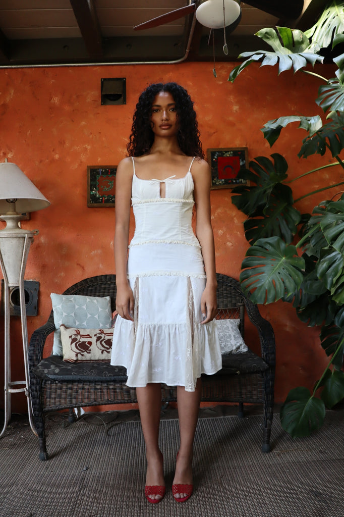 MAYOMI DRESS - WHITE EYELET – Fait Par Foutch