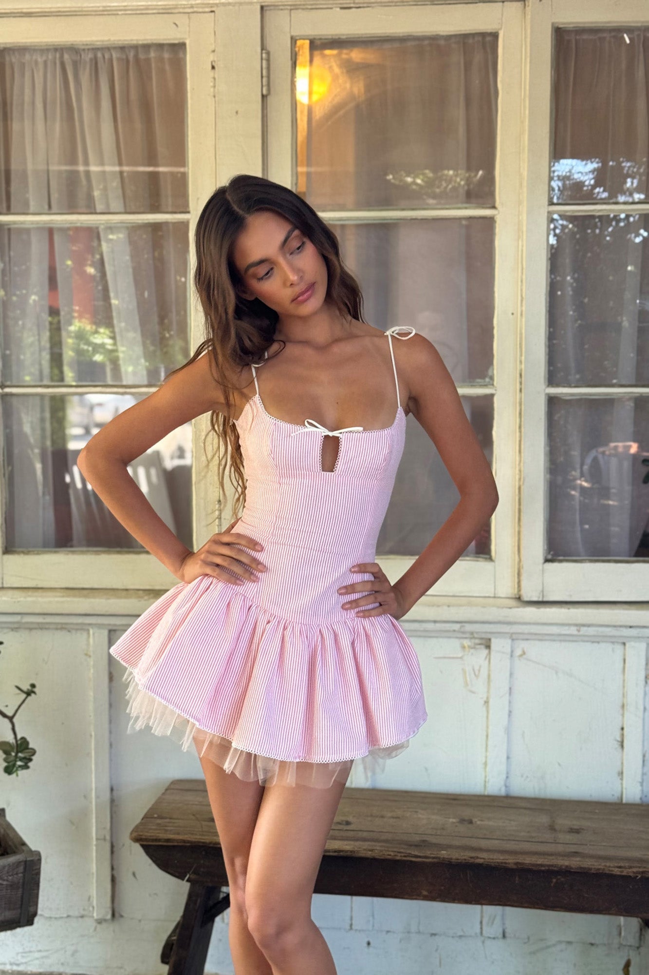 EMBER DRESS - BALLET STRIPE